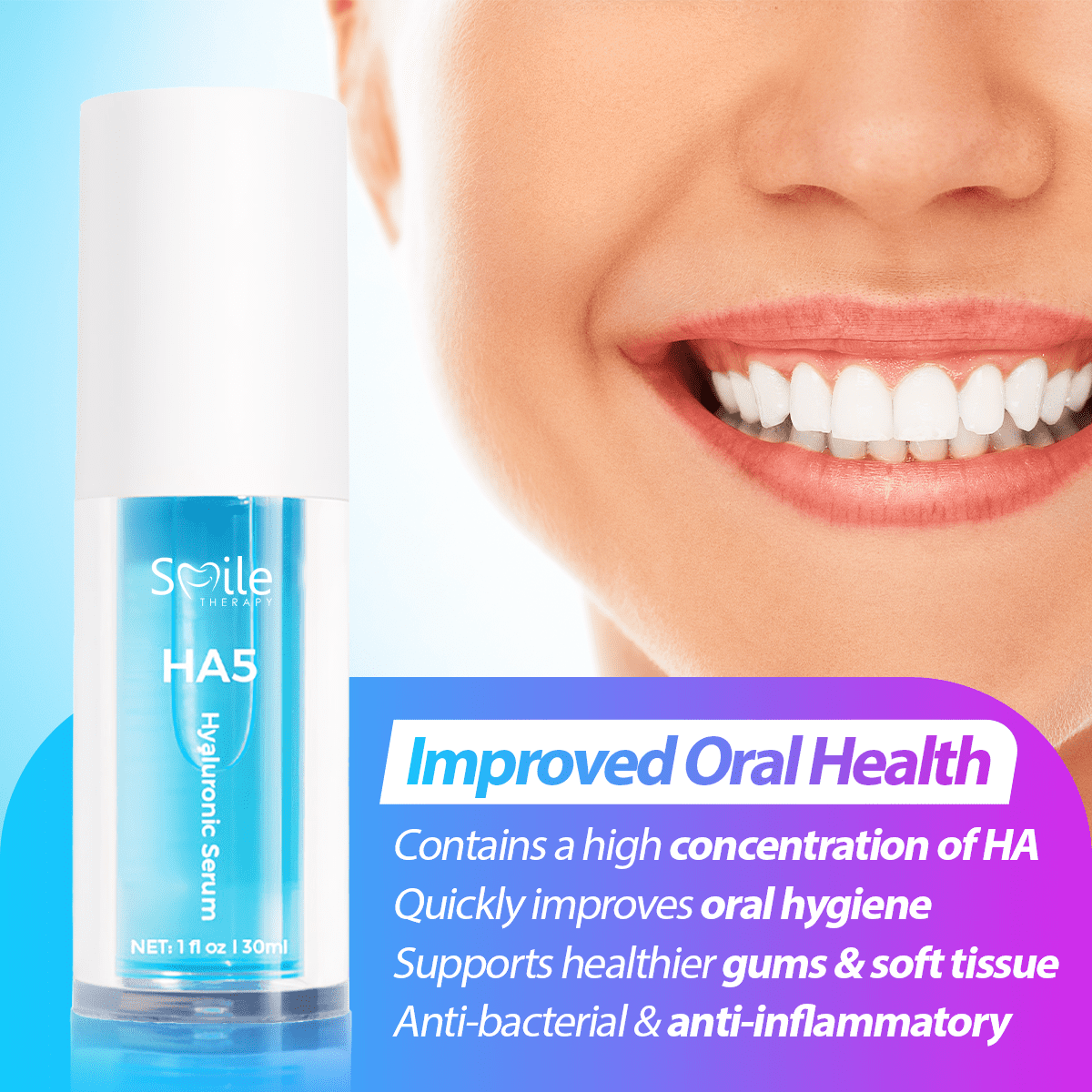 HA5 Hyaluronic Serum HA5 - For Healthier Gums – Smile Therapy