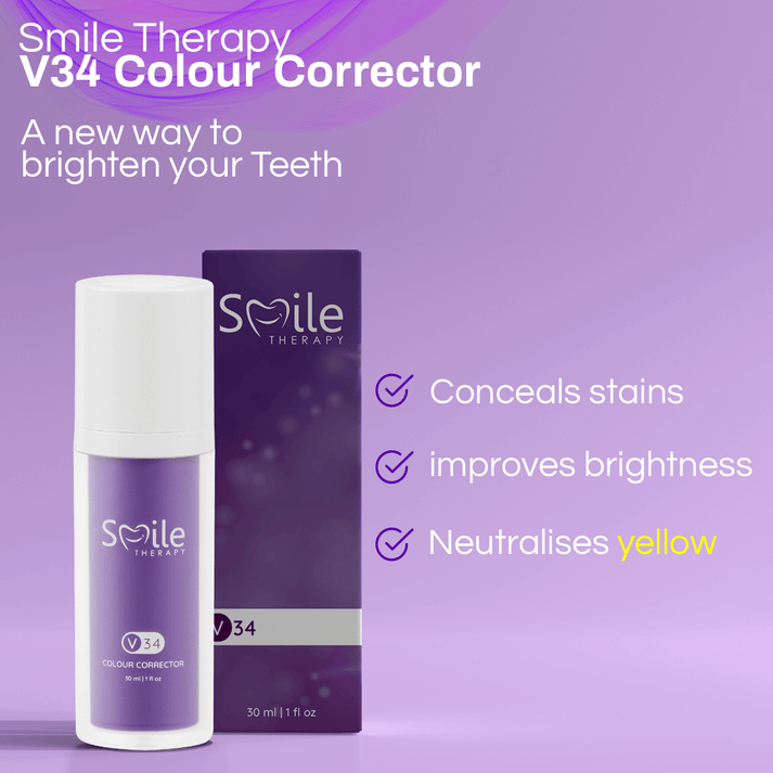V34 Colour Corrector Serum - Purple Toothpaste to Brighten Teeth ...